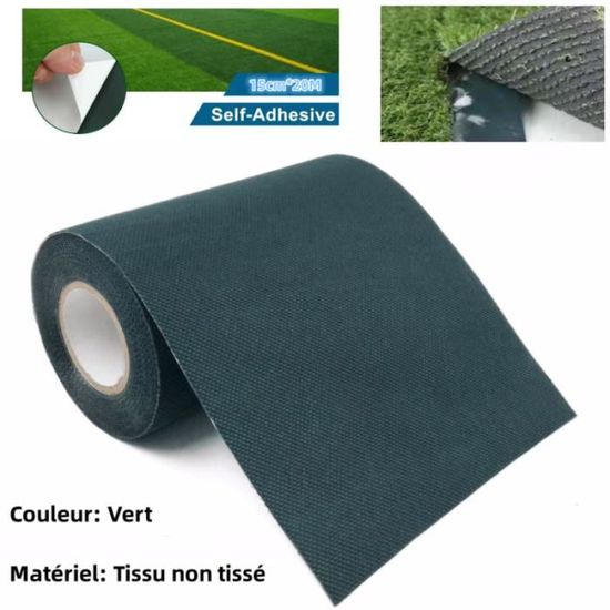 Ruban pour gazon artificiel, auto-adhésif bande de jonction gazon synthetique de 0.15m x 20m ...