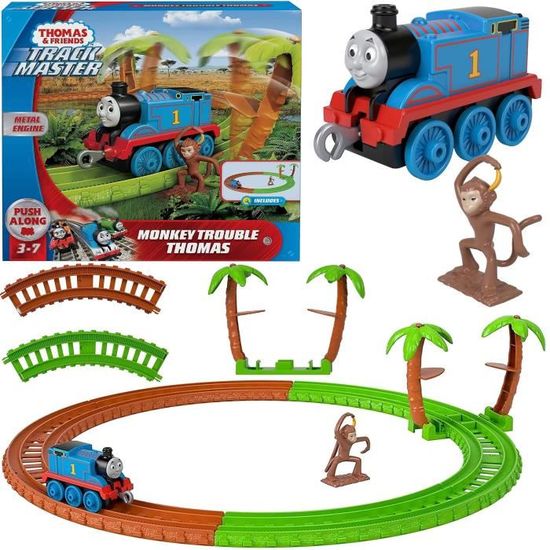 Jouet - FISHER PRICE - Tom Trackmaster set avec singe - Voie ferrée ...