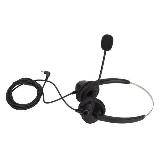Casque téléphonique H360D‑2.5 Casque de service client binaural avec ...