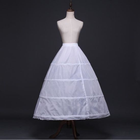 HUGF® 4 Cerceaux Jupons pour Mi-longueur Robe de Mariée Accessoires Pas ...