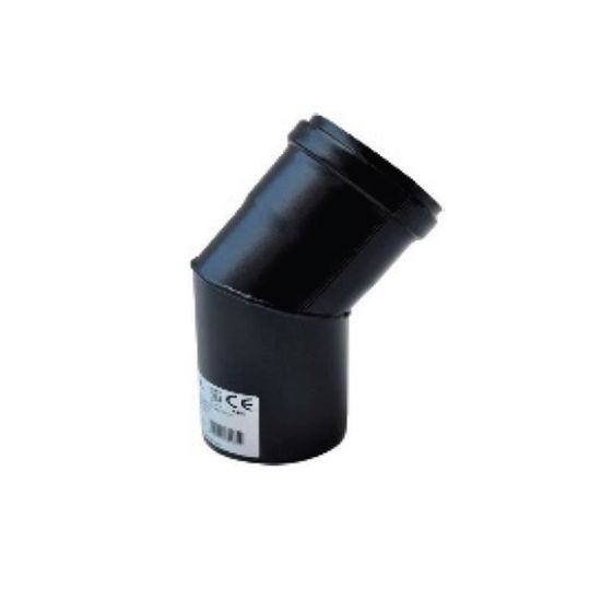Coude 45 ° en acier émaillé Ø 8 cm conduit d'évacuation poêle à ...