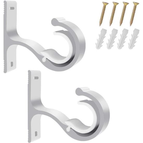 Tringle À Rideaux: 31 X 12 Mm, L. 140 Cm. Sans Anneaux En Acier Satiné \ Complet[Z798 ...