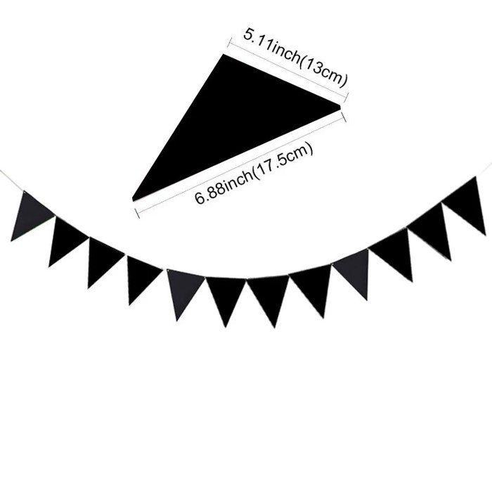 Banderole Solennelle en Papier Blanc,Argent,Noir,Triangle,Sensation ...