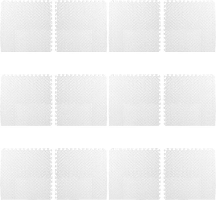 Lot De 12 Tapis De Yoga Extra Épais, Tapis D'Exercice Au Sol, Mousse ...