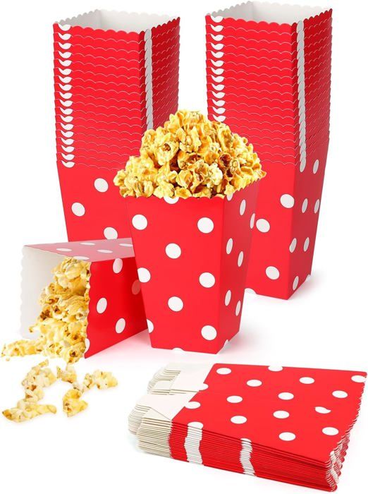 40Pcs Boite Pop Corn, Petite Popcorn Boîtes, Pot A Pop Corn,Carton ...