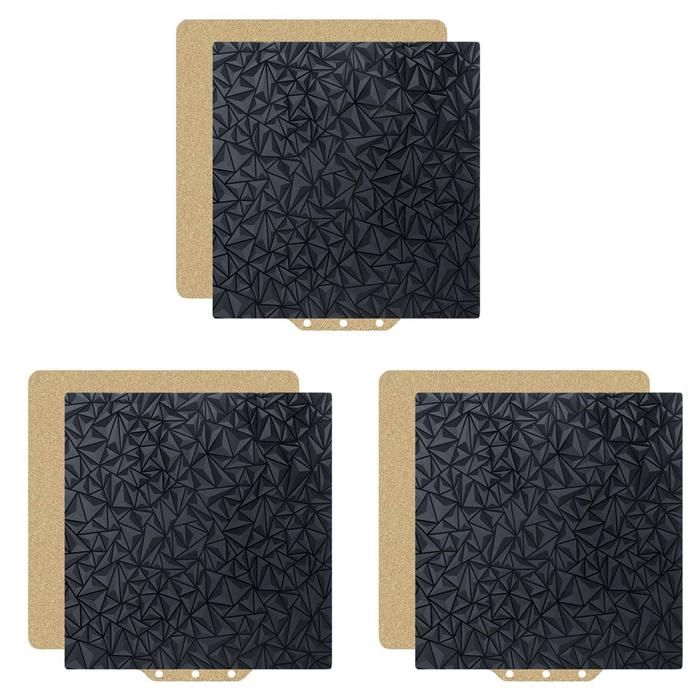 3X Plaque de Construction pour Feuille PEI Texturée Double Face ...
