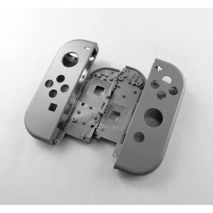Grise Boîtier de couleur unie pour manette de jeu, 1 ensemble, housse pour joycon gauche-droite ...