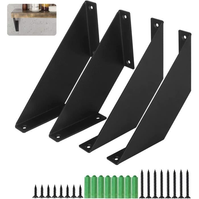 Equerre Etagere Murale Rustiques,Supports de Tablette Flottante ...