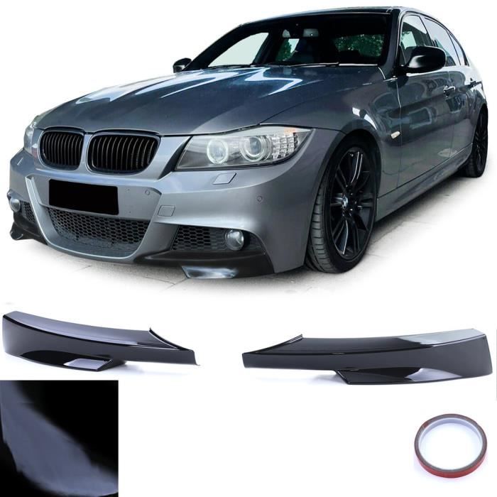 2 LAME SPLITTER AVANT NOIR BRILLANT POUR PARECHOC E90 PACK M PHASE 2 DE ...