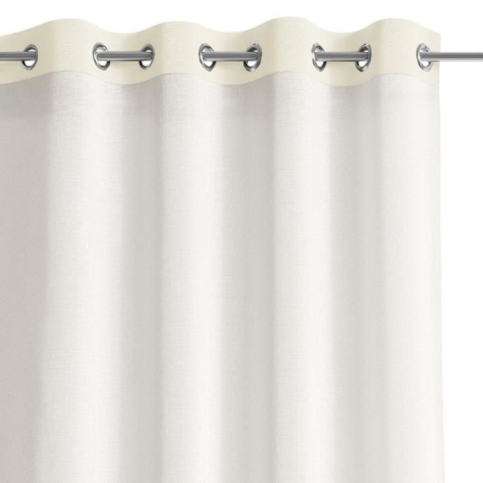 AmeliaHome Rideau Voilage Irvette blanc voilevelours 140x250 ...