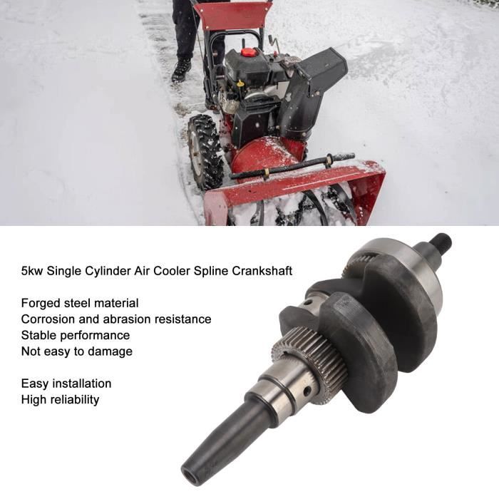 JOP Vilebrequin cannelé pour refroidisseur d'air monocylindre 5kw Vilebrequin pour générateur ...