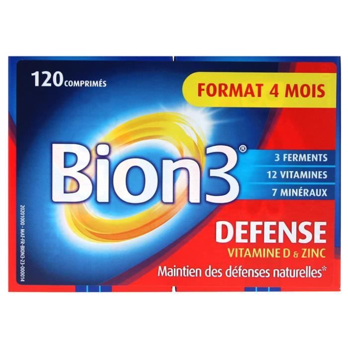 Bion 3 Défense Format 4 Mois 120 Comprimés - Cdiscount Santé - Mieux vivre