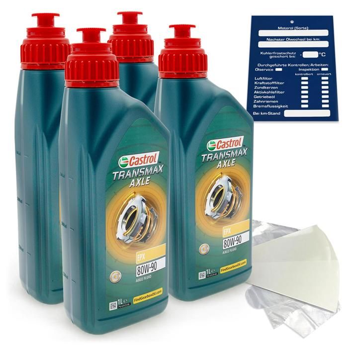 4 litres original Castrol Axle EPX 80W-90 huile de transmission 154CAC ...