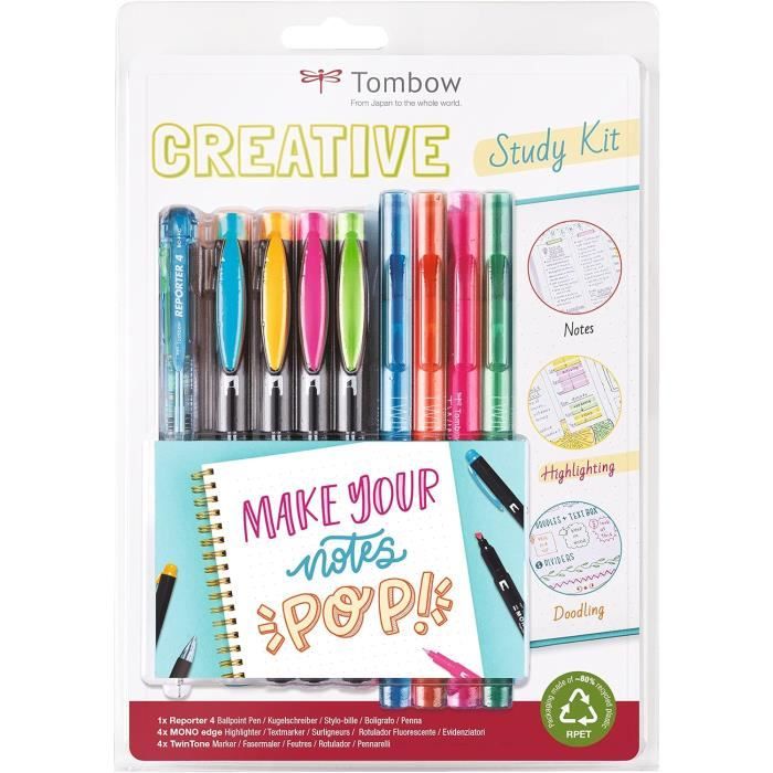 Kit “Creative Study” Une Prise Note & Organisation Personnelle Colorée ...