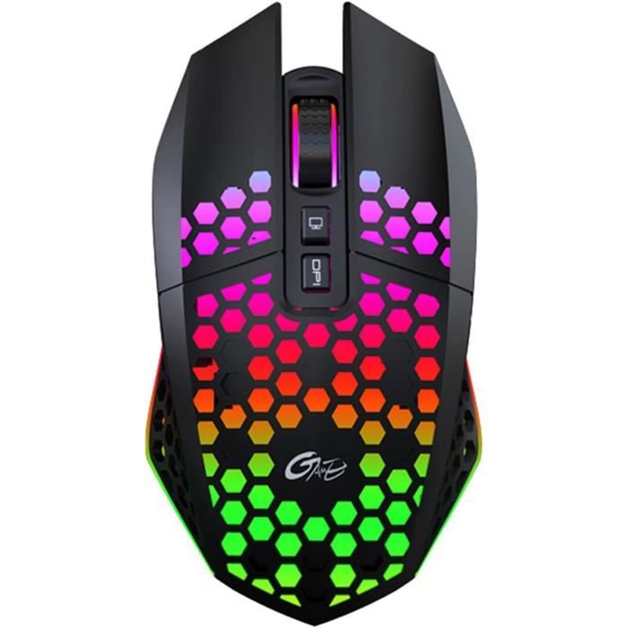 Souris De Jeu, Souris Sans Fil Rechargeable 2.4G, 8 Touches 1600Dpi ...