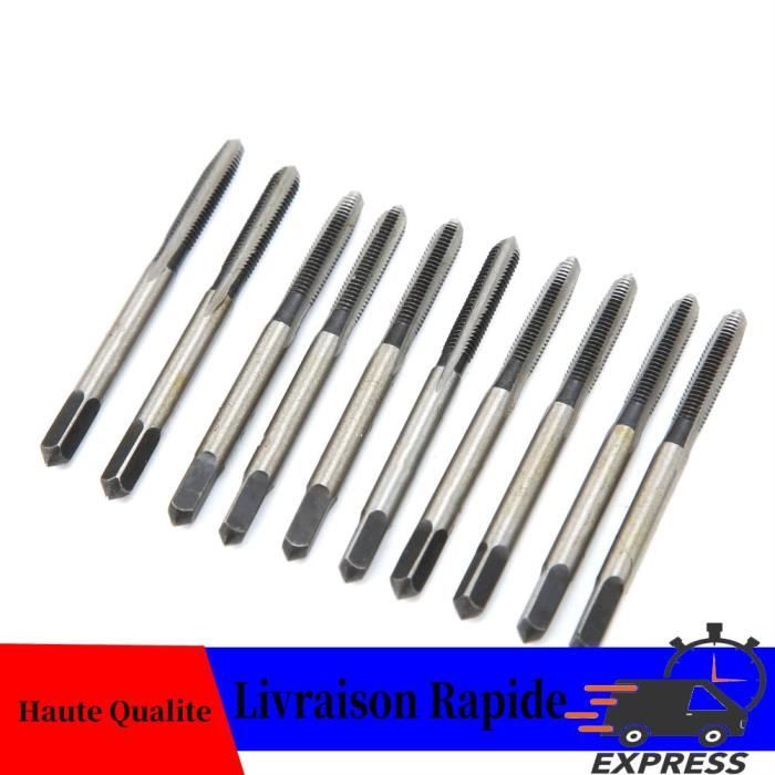 Robinet M3, 10 pièces manuel de robinet métrique M3, matériau en acier ...