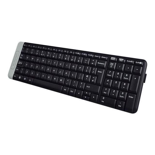 Logitech Wireless Keyboard K230 Clavier sans fil 2.4 GHz EER gris clair ...