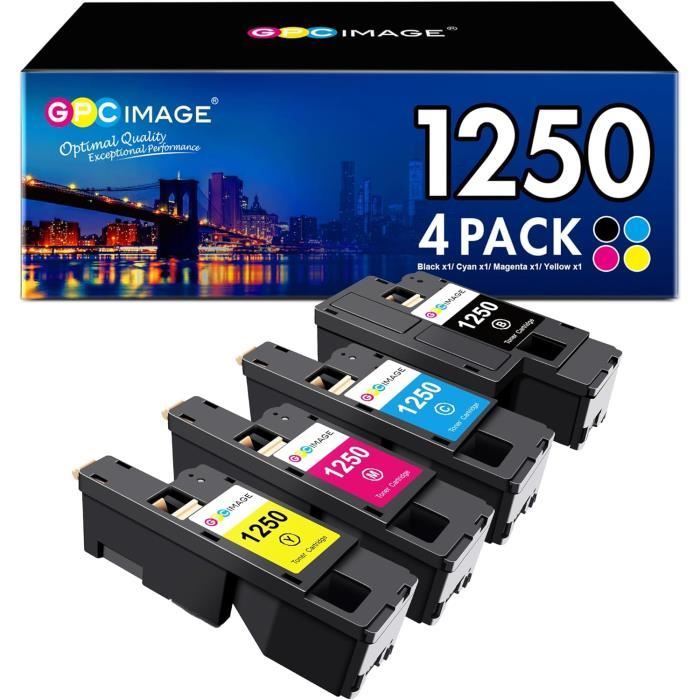 1250 1250C Cartouches De Toner Compatible Pour Dell 1250C 1250 Pour ...
