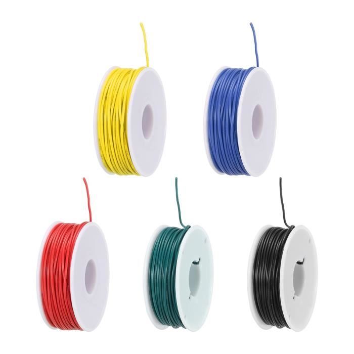 Fil Électrique 24 Awg De Calibre 24,Fil De Cuivre Étamé 1007 En Pvc ...