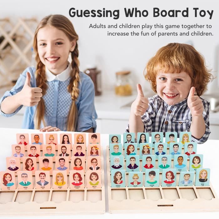 Jouet de jeu de devinettes Jeu de devinettes jouet en bois Parent ...