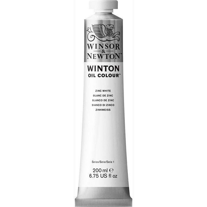 Winton Oil Colour Paint 200ml Tube by Winsor & Newton - Zinc White ...