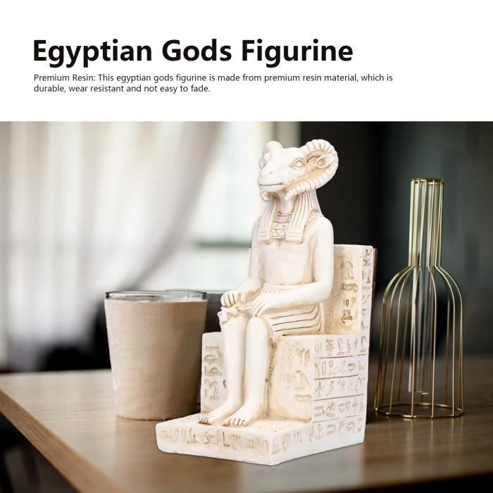 YOSOO Statue de dieu égyptien Figurine des Dieux gyptiens Statue de Mouton gyptien deco ...