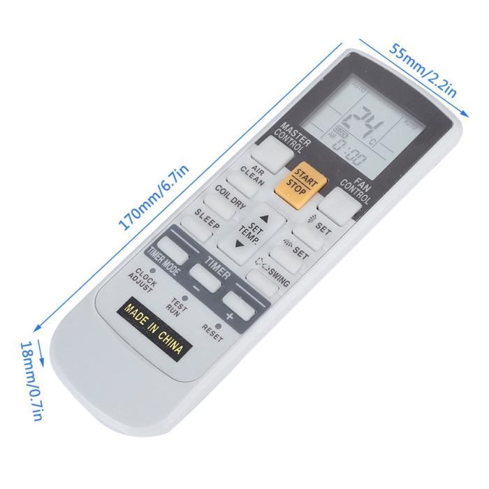 YID Télécommande cooled air conditioning for Fujitsu AR-RY12 AR-RY13 ...