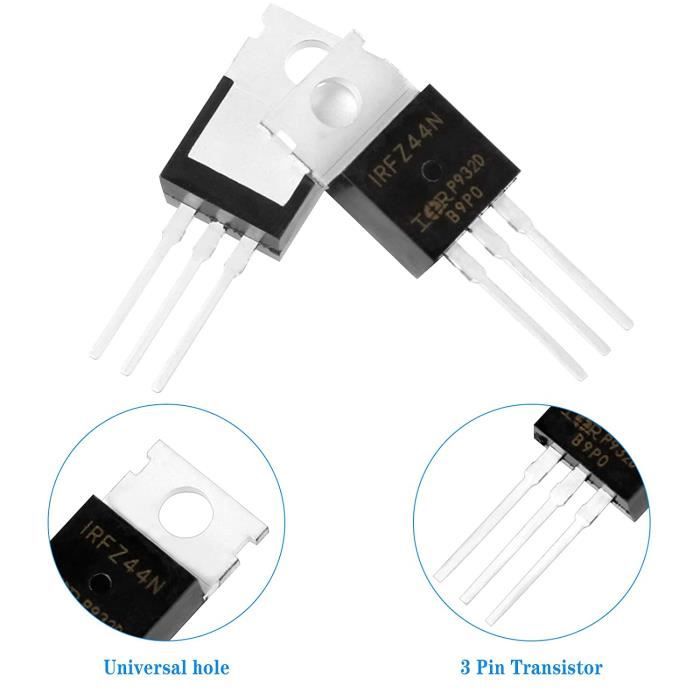 IRFZ44N N Rectifier de canal MOSFET Puissance du transistor Assortiment de transistor N ...