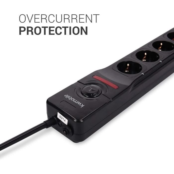 Multiprise Intelligente avec télécommande - Bloc Alimentation 5 Prises ...