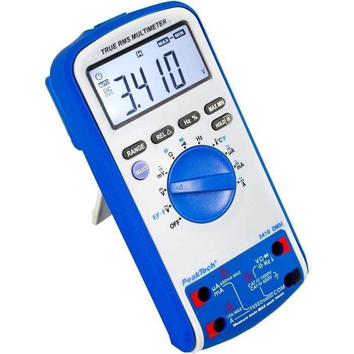 3410-True Rms Multimètre Numérique 6000 Points Avec Testeur De ...