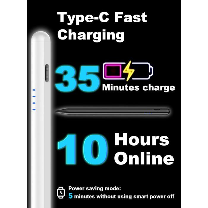 Stylet magnétique pour écran tactile - ARNUSA - Blanc - Compatible ...