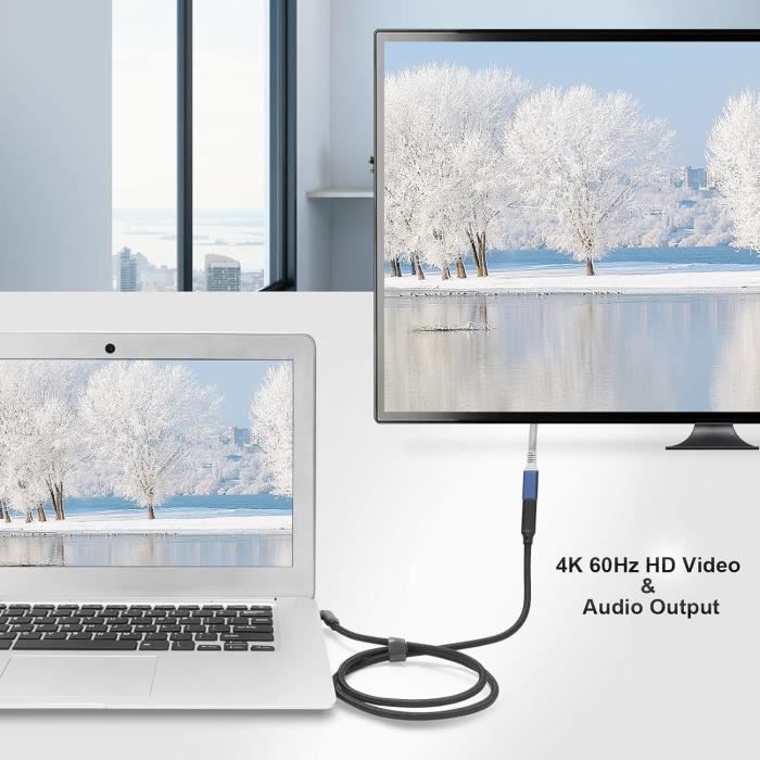 Lot De 5 Rallonges Usb C (0,5 M-10 Gbps-100 W Pd-4K 60 Hz), Angle Usb 3 ...