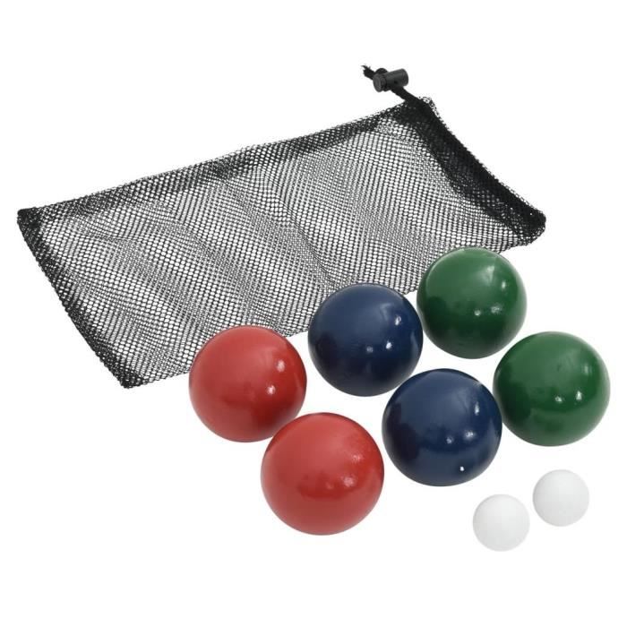 Ensemble de boules Bocce - V BESTLIFE - DXBK - Bois pin massif - Coloré ...
