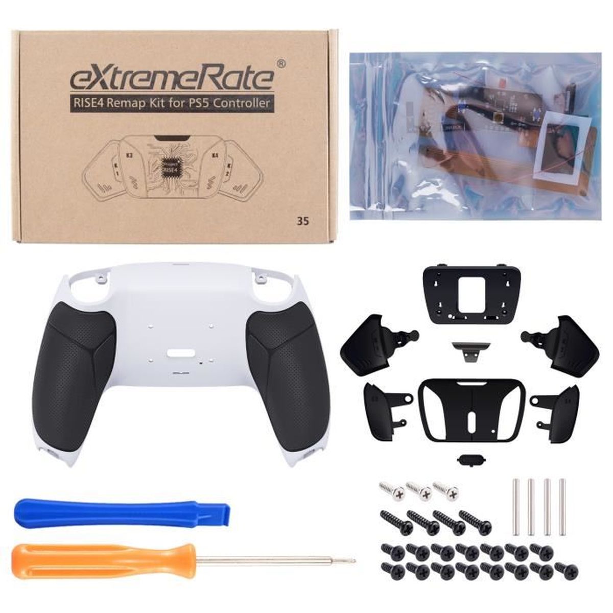 EXtremeRate RISE4 Remap Kit, 4 Palette pour ps5 Manette BDM-030 avec ...