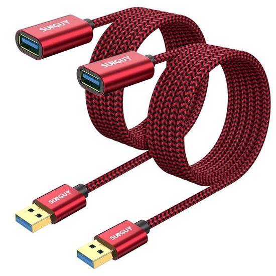 Câble Rallonge Usb 3.0,[2 Pièces 2M]Câble Extension Usb 3.0 Mâle A Vers ...