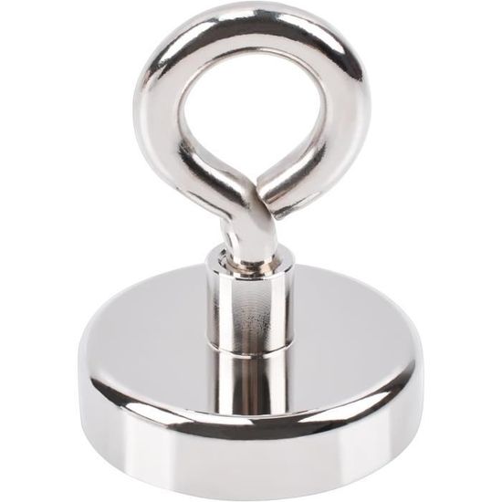 Aimant Puissant, Crochet Magnetiques Diamètre 48Mm 55Kg Force Aimants ...