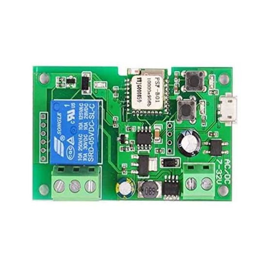 Module de Relais WiFi sans Fil 5V-32V - FOLAYA - Commande vocale ...