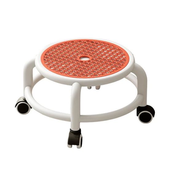 Tabouret bas roulant rond MOTHINESSTO - Confortable - Roue universelle ...