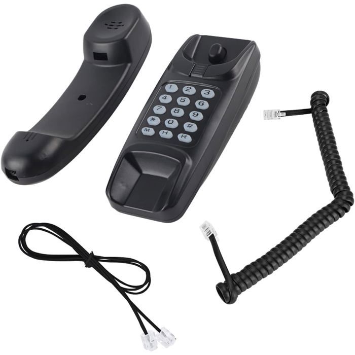 Weny Téléphone Fixe Analogique, Téléphone Portable sans Fil, Téléphone ...