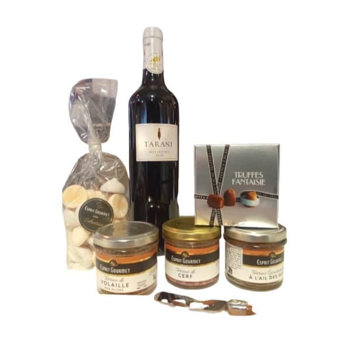 1 bouteille de TARANI Comté de Tolosan 75cl et sont coffret gourmand ...