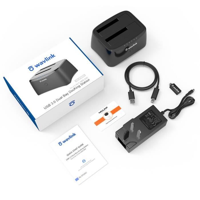 Prise britannique-Prise américainePrise américaine-Wavlink – Station d ...