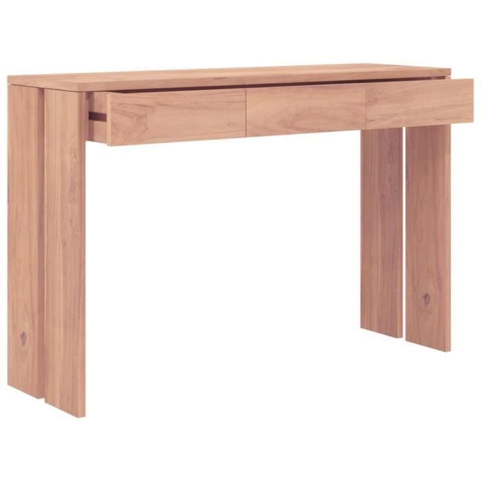 Akozon Table console 110x35x75 cm Bois de teck solide - 7891450384863 ...
