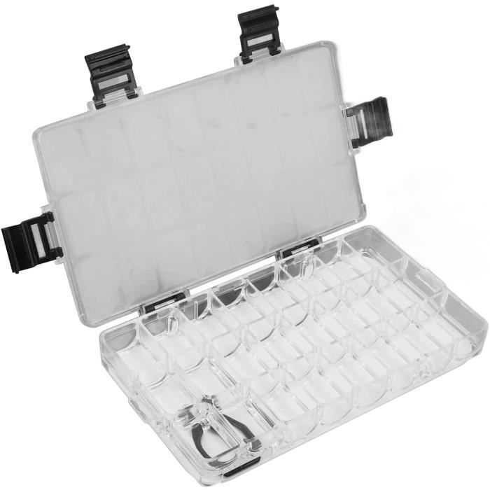 Boîte de rangement de peinture en plastique pour aquarelle 24 grilles ...