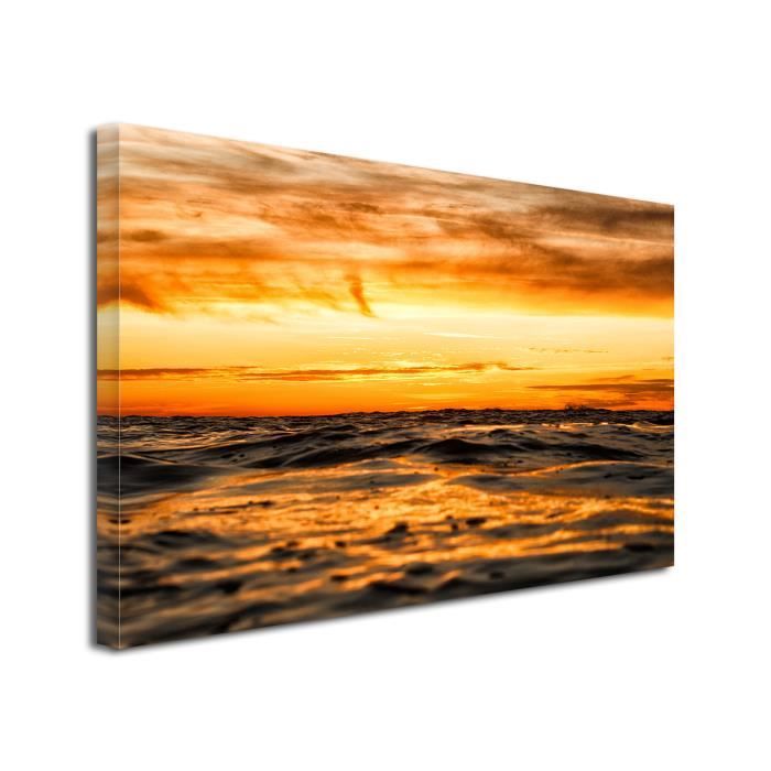 DECLINA, tableau toile océan, Tableau toile décorative Water Fire ...