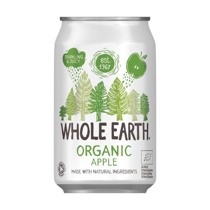 WHOLE EARTH - Soda aux pommes bio sans sucre 330 ml - Cdiscount Au ...