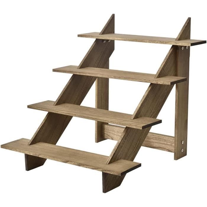 Présentoir en bois pour échelle à 4 marches Présentoir pour échelle de ... Présentoir en bois pour échelle à 4 marches Présentoir pour échelle de ...