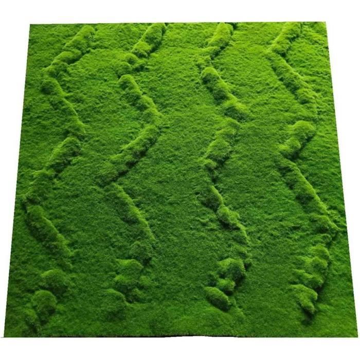 1x1m mousse Artificielle Tapis de Gazon Faux mur de mousse Durabilité ...