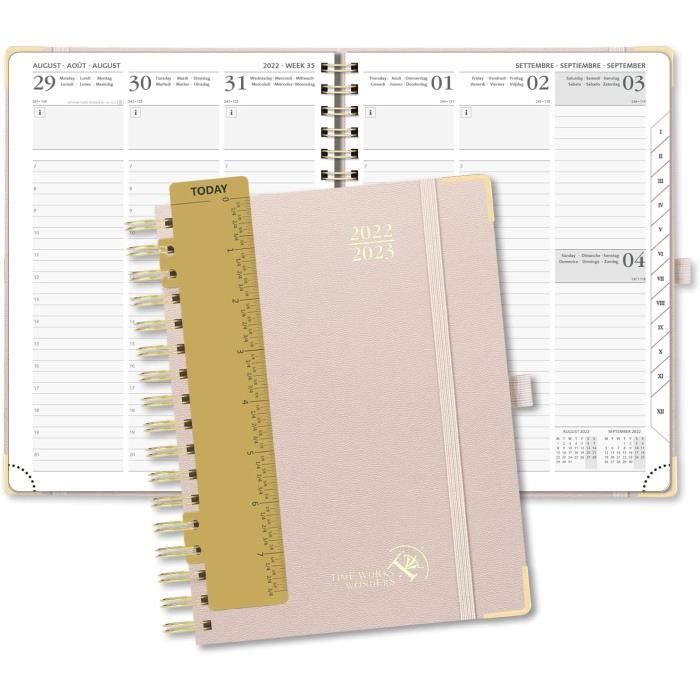 Premium Agenda 2022 2023 Semainier 16 Mois 22 x 16,5 cm - Agenda ...