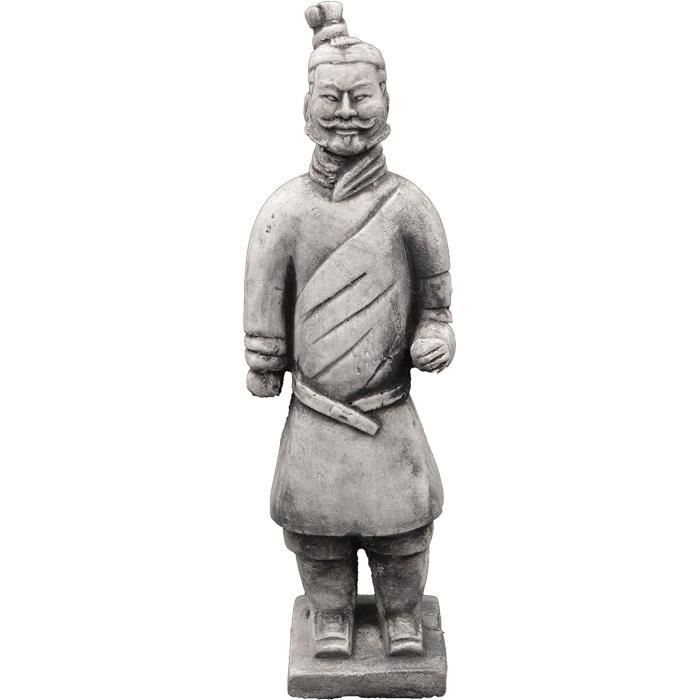 Figures De Pierre Massive Guerrier Chinois En Terre Cuite En Pierre ...