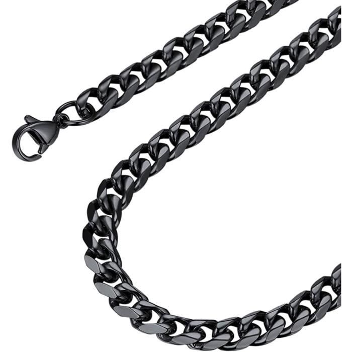 Chaîne Cubaine Homme Femme 3-6-9-12Mm Collier-Gourmette En Acier ...